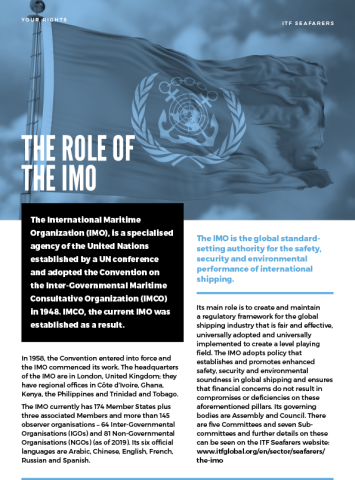 The IMO | ITF Seafarers